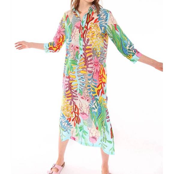 Vilagallo | Dresses | New Vilagallo Marion Dress In Belize Print | Poshmark